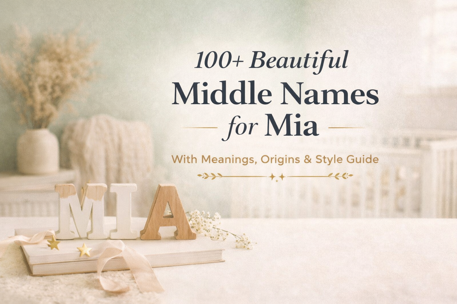 100+ Beautiful Middle Names for Mia with Meanings