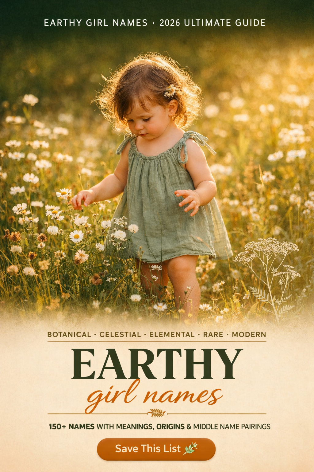 150+ Most Beautiful Earthy Girl Names With Meanings (2026 Ultimate Guide)